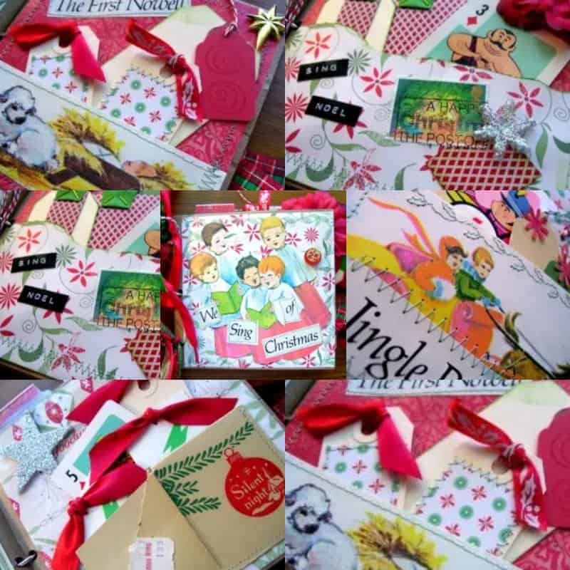 DIY Christmas Paper Bag Album, a Use Up Your Scraps Craft!