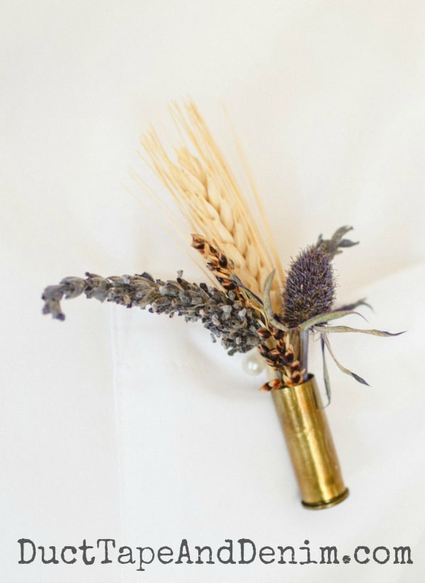 How to Make Unique DIY Boutonnieres with Bullet Casings