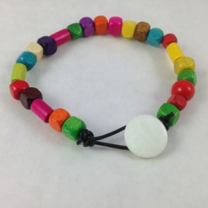 Beaded Leather Bracelet Tutorial DIY