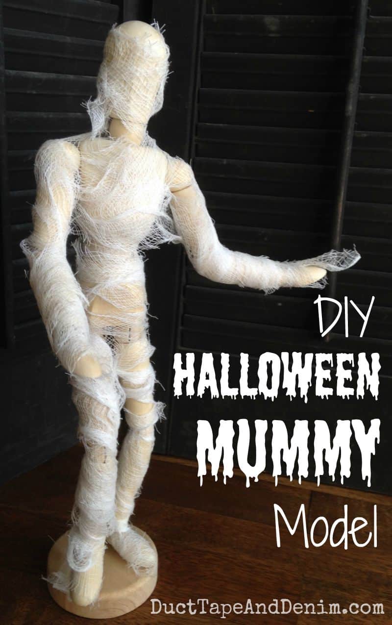 How to Make a Quick and Easy Halloween Mummy Model
