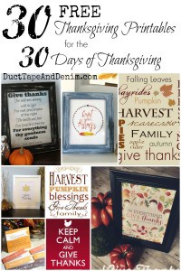 30 FREE Thanksgiving Printables to Decorate for Fall