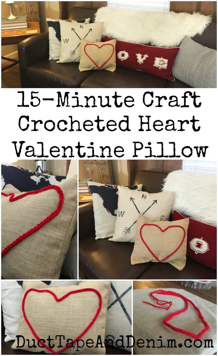 Valentine Pillow, Quick Easy Valentine's Day DIY for Your Living Room
