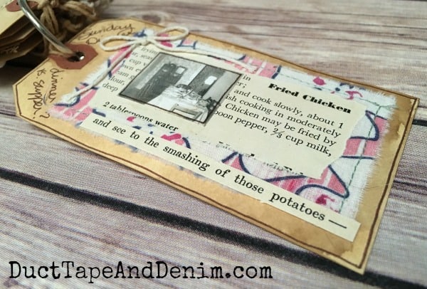 I Made a Unique Shipping Tag Memory Album for My Grandmother