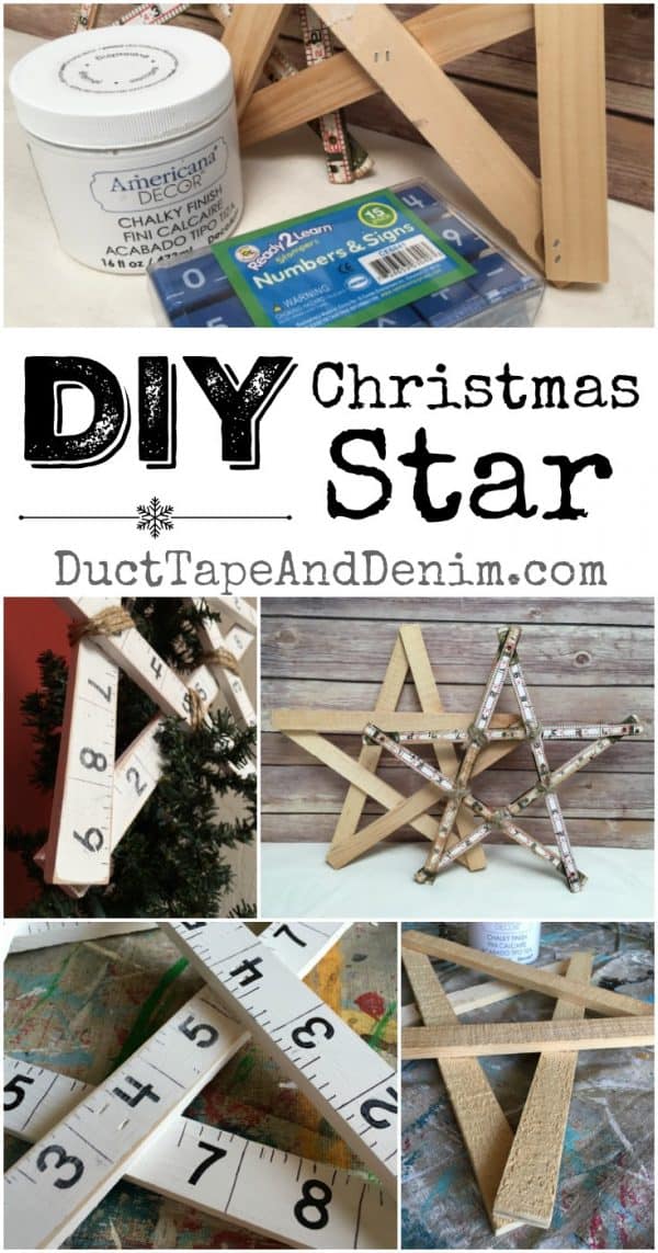 How to Make a Vintage Style Wood Christmas Tree Star