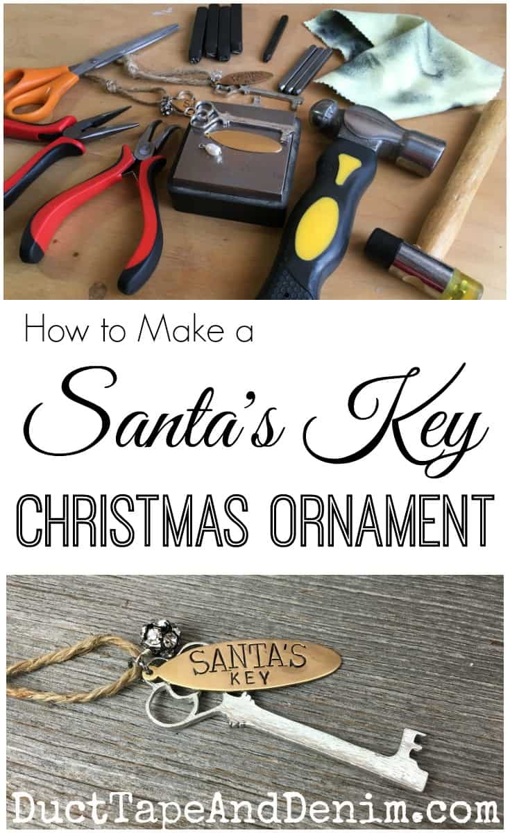 Santa's Key Christmas Ornament Tutorial {VIDEO}