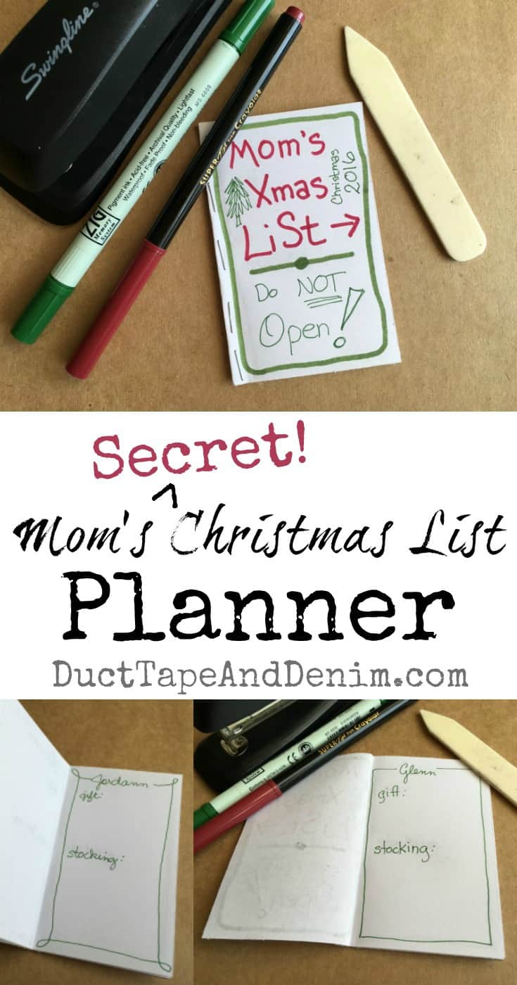 Christmas List Planner, Christmas Organization Ideas