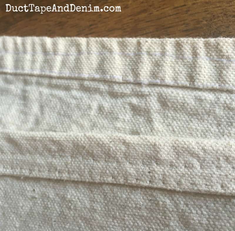 Throw Blanket | DIY Pom Pom Blanket from Canvas Drop Cloth