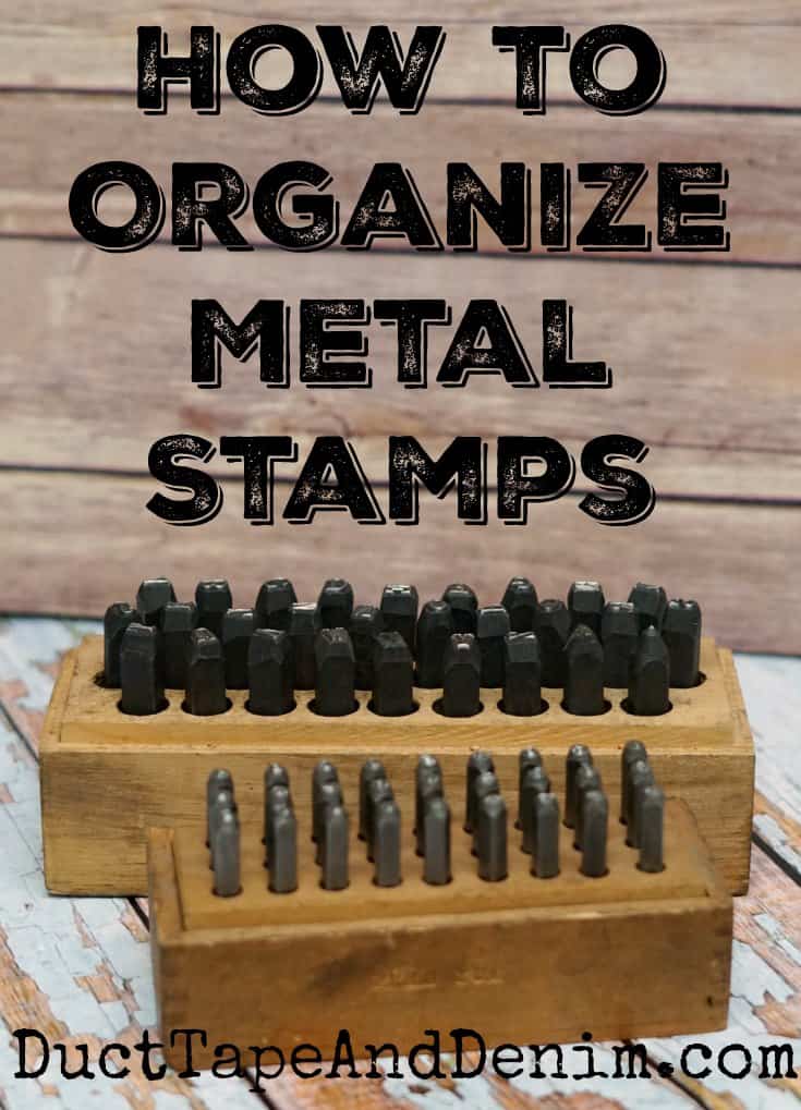 How to Store Metal Stamps, Keeping Craft Tools Organized in Your Studio ...