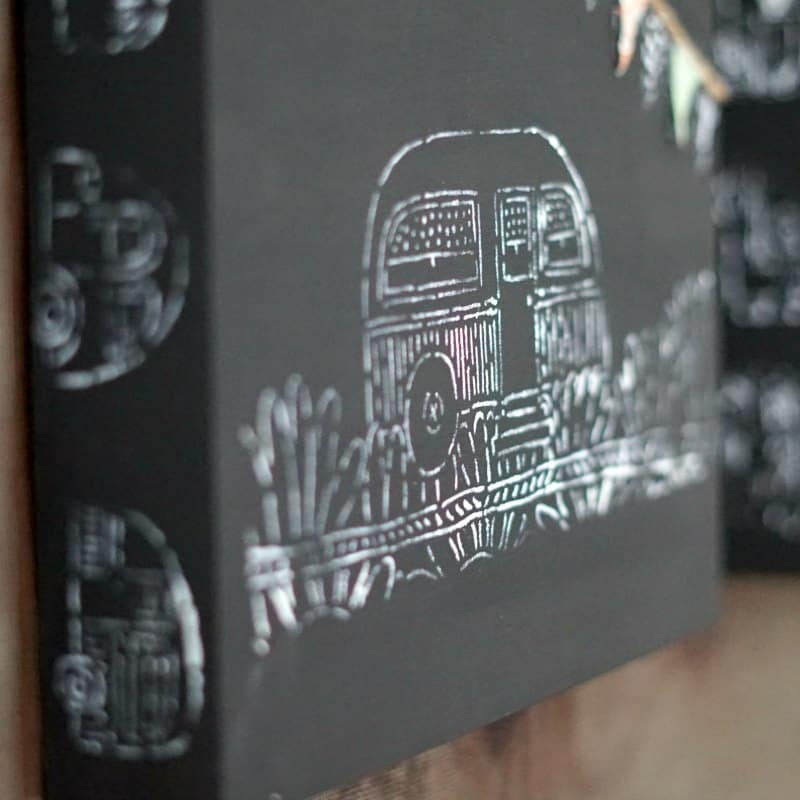 Easy DIY Vintage Camper Trailer Signs, Chalkboard Style Stencil Sign