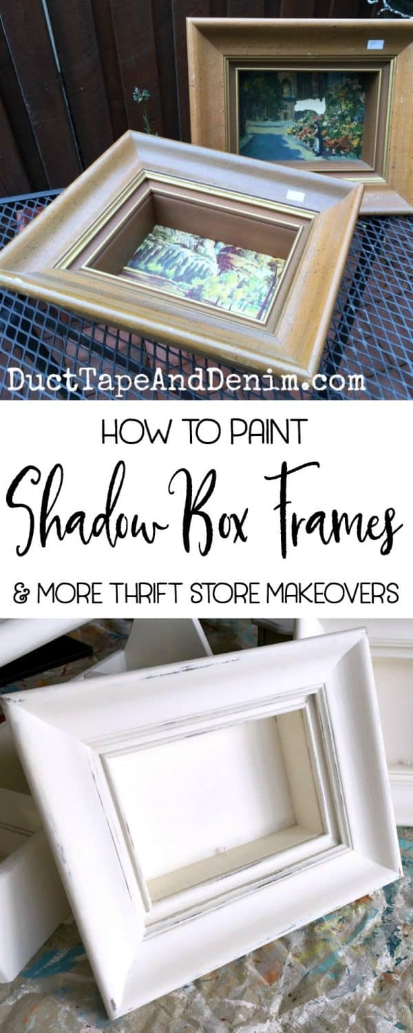 How to Paint Shadow Box Frames to Display Vintage Collections