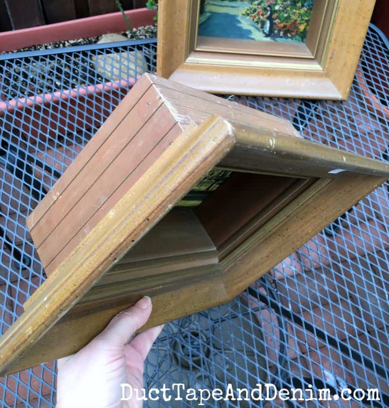 How to Paint Shadow Box Frames to Display Vintage Collections