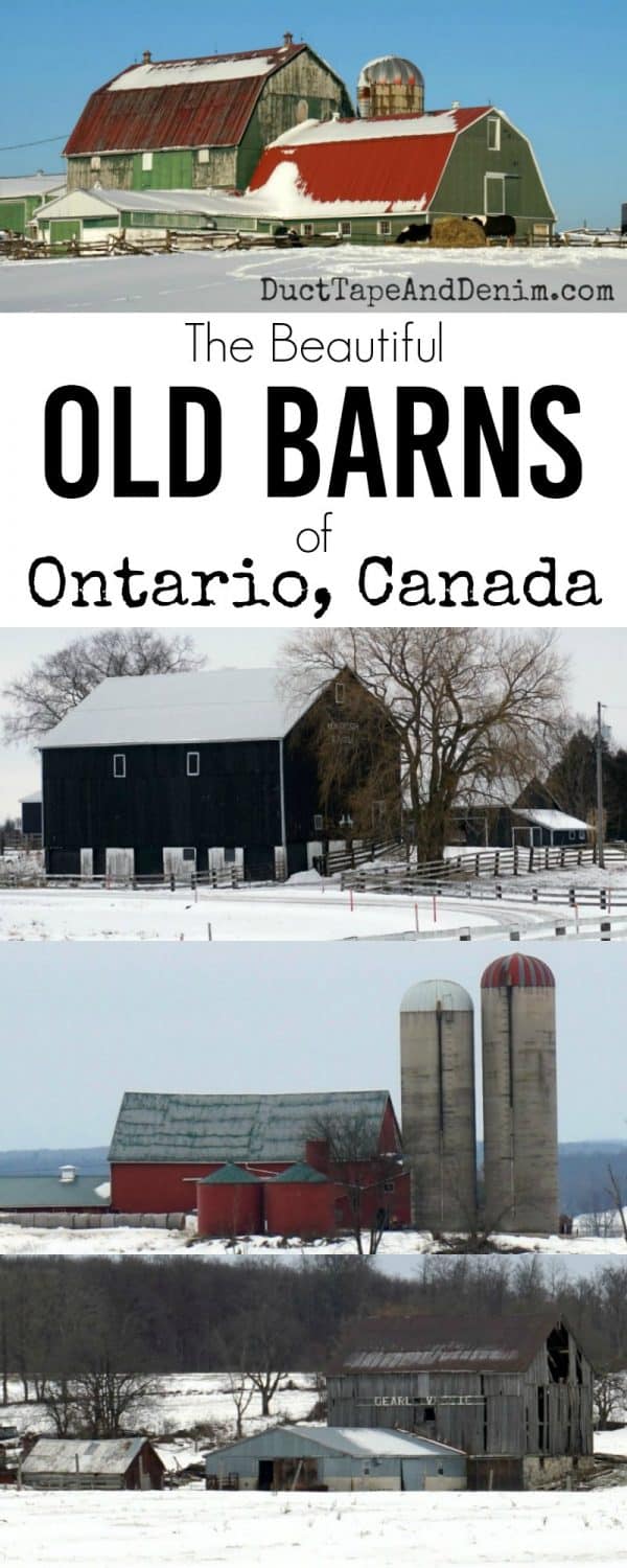 The Beautiful Old Barns of Ontario, Canada in the Winter