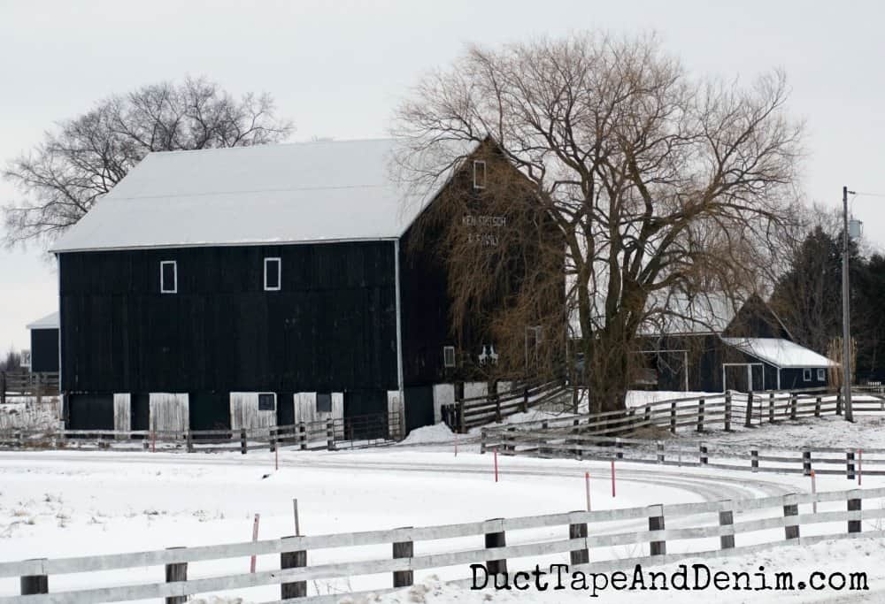 The Beautiful Old Barns of Ontario, Canada in the Winter