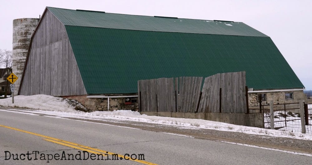 The Beautiful Old Barns of Ontario, Canada in the Winter