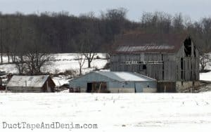 The Beautiful Old Barns of Ontario, Canada in the Winter