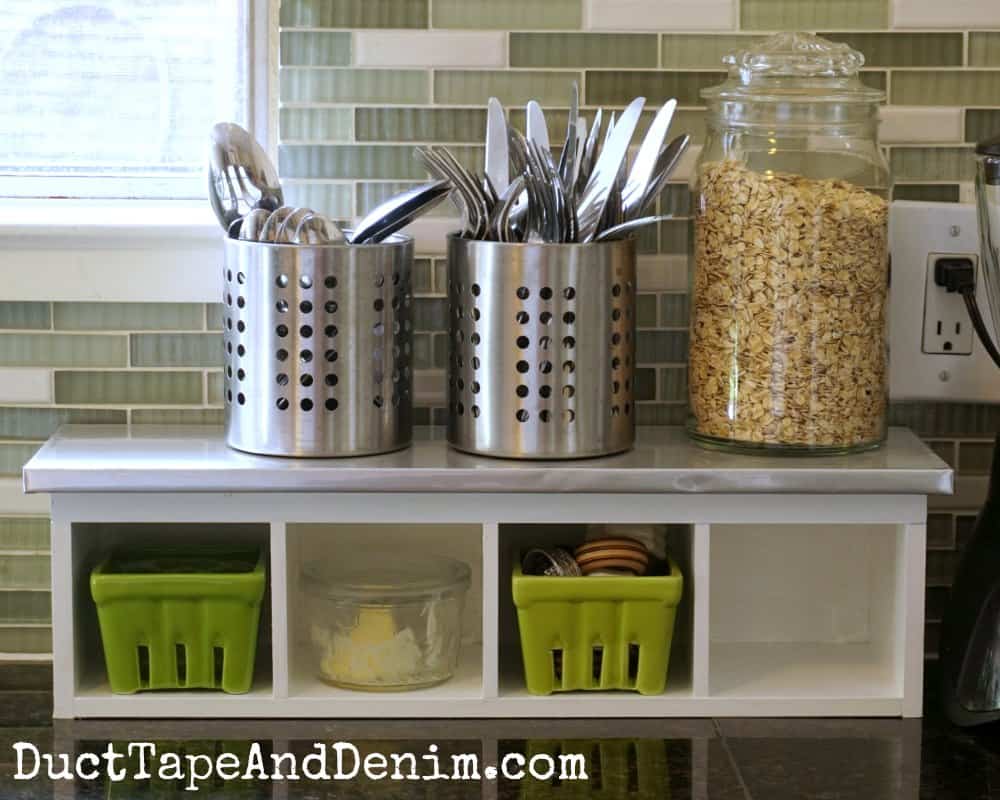 How to Update an Old Kitchen Shelf with Contact Paper