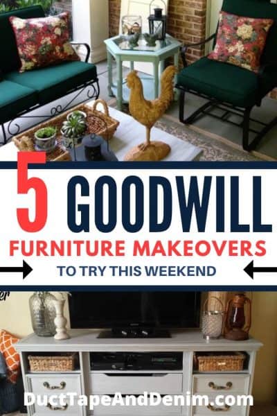 5 Amazing, but Easy, Goodwill Furniture Makeovers