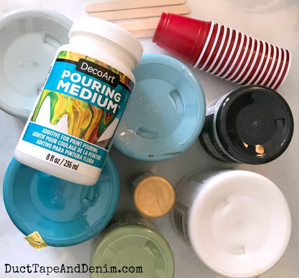 How to do the Paint Pour Technique on a Jewelry Box {VIDEO}