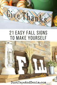 21 Easy Fall Signs You Can Make Yourself