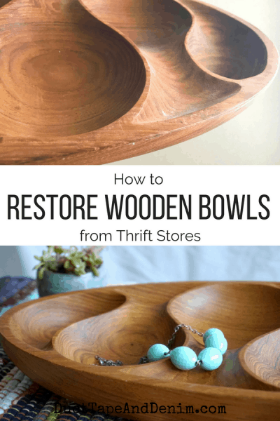 How to Restore Wooden Bowls from Thrift Stores {VIDEO}