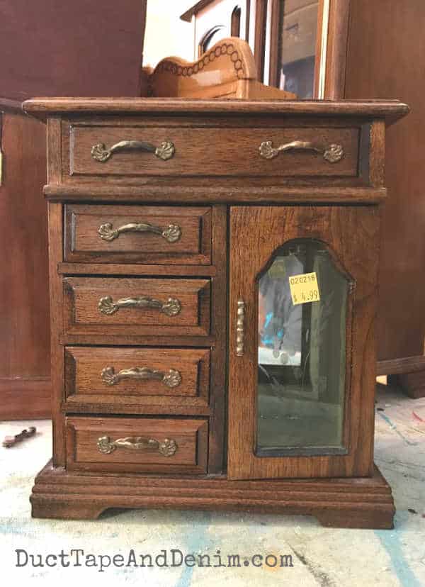 How to Make a Uniquely Beautiful Turquoise Drip Jewelry Cabinet