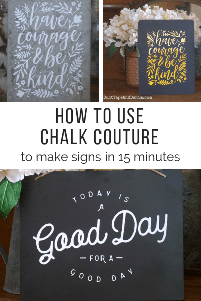 How to Use Chalk Couture to Make Easy Signs in 15 Minutes