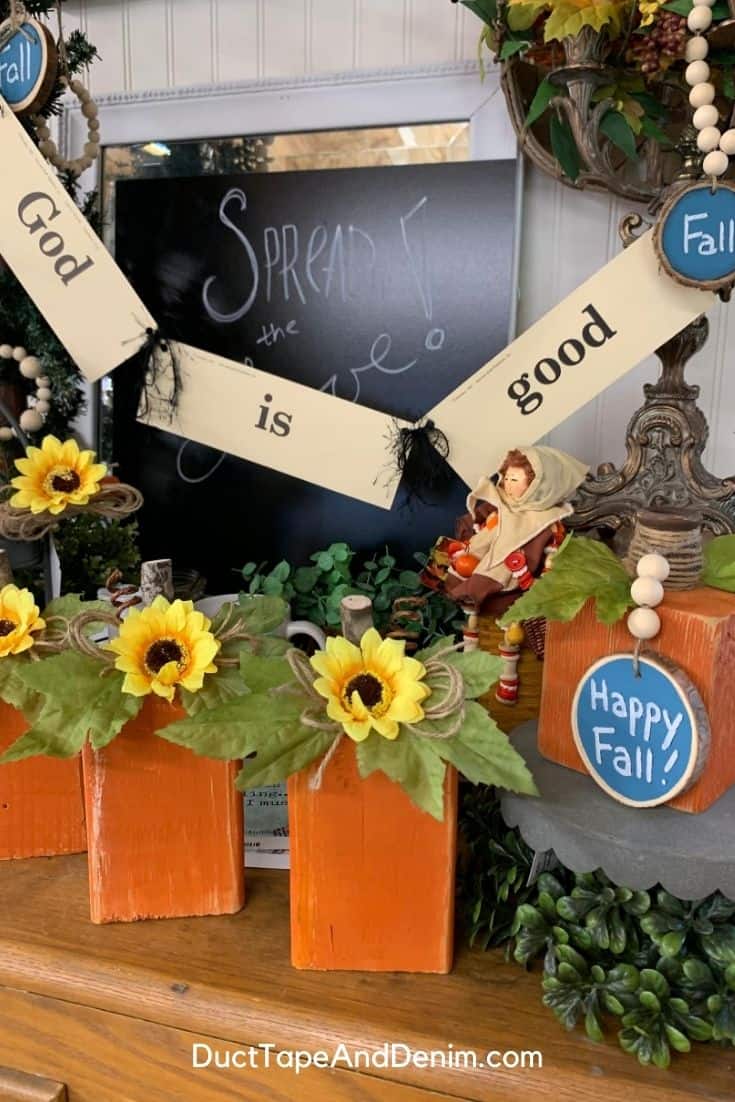 The Easiest Way to Make Cute 2x4 Pumpkins for Fall